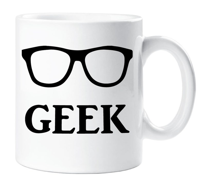 Geek Mug Gift Ceramic Cup Glasses Quote Nerd Genius Clever - Etsy