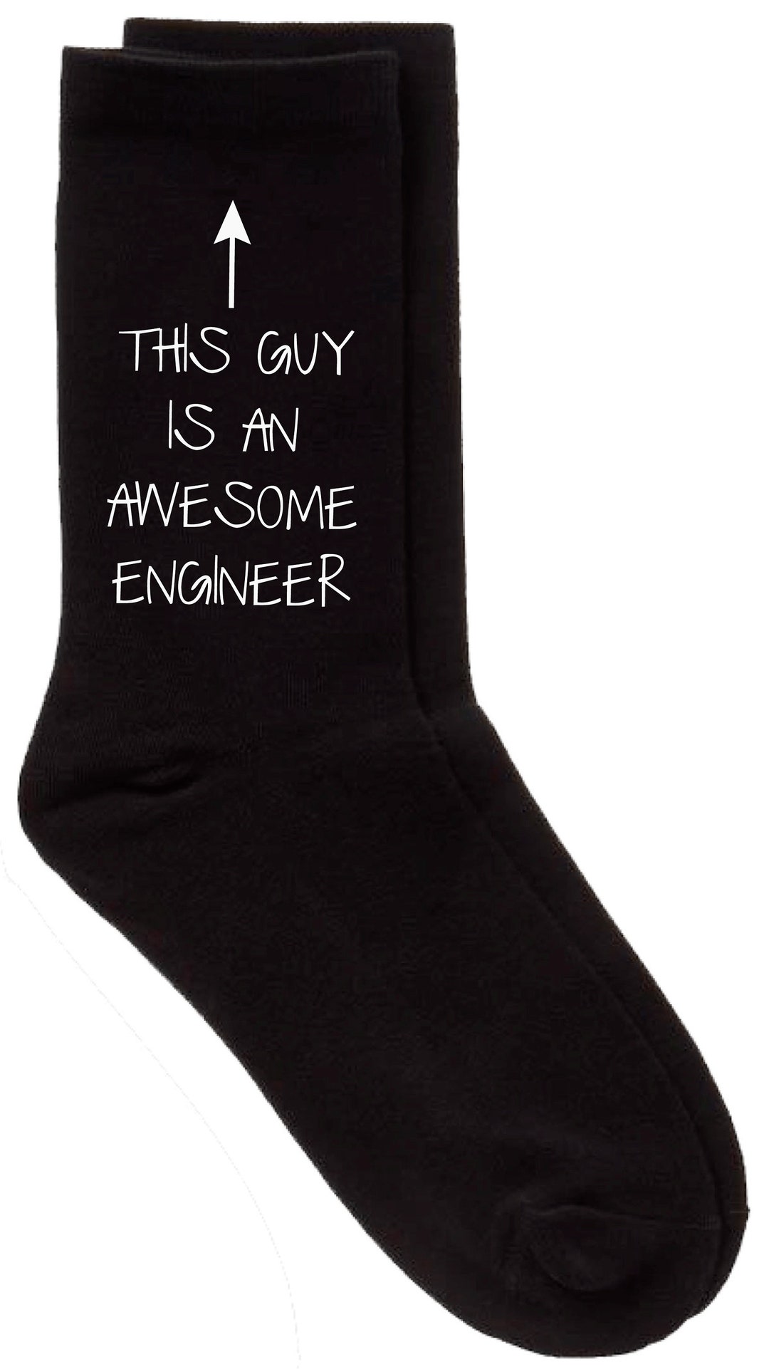Engineer Socks Men's Black This Guy is an Awesome Engineer Socks - Etsy