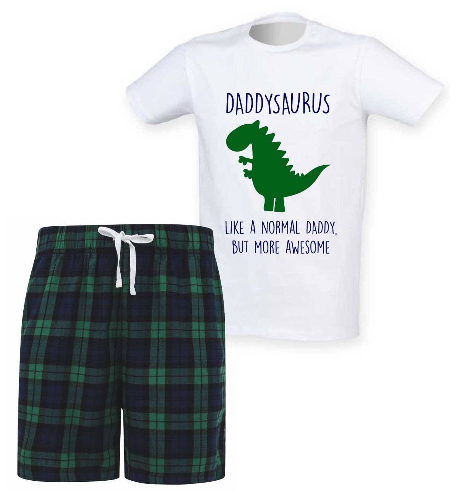 Daddy Dinosaur Pyjamas Daddysaurus Mens Pj's Shorts | Etsy