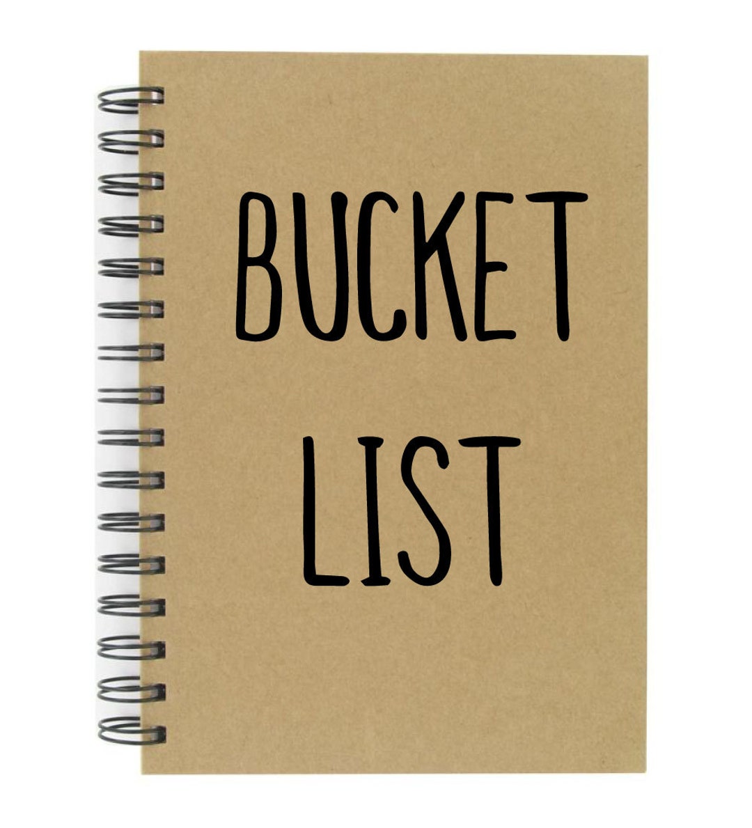 Bucket List Note Book A5 Hard Back Great Quality Lined Note Book - Etsy