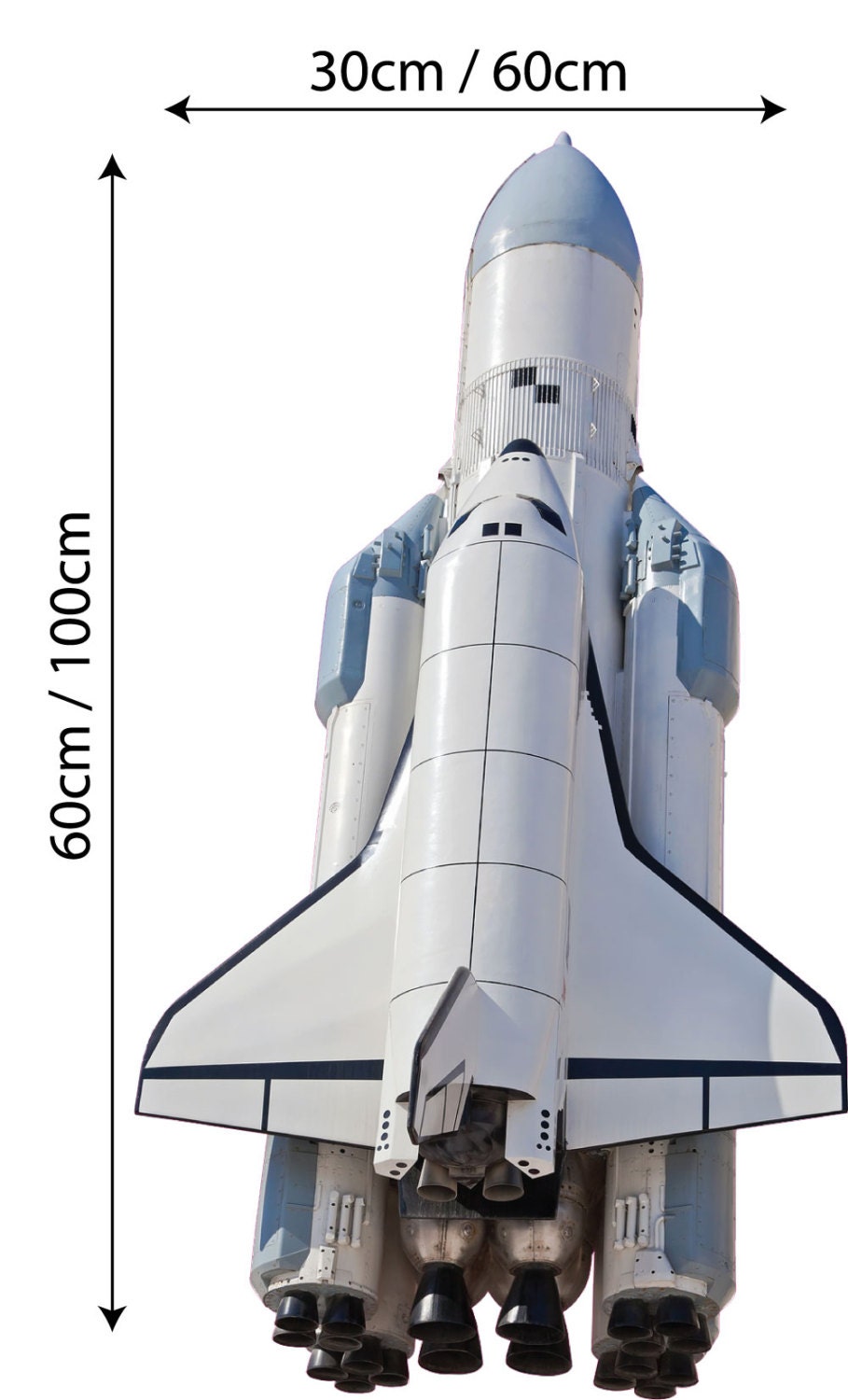 Wall Decal Space Shuttle Rocket Full Colour Space Theme - Etsy