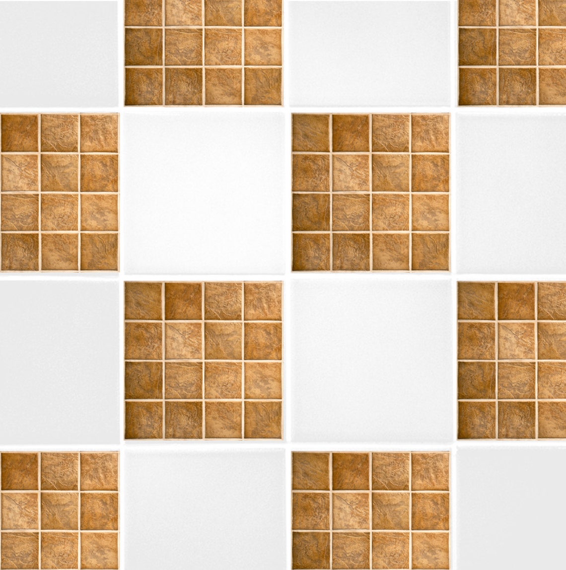 Brown Mosaic Tile Transfers Version 2 4 X 4 - Etsy