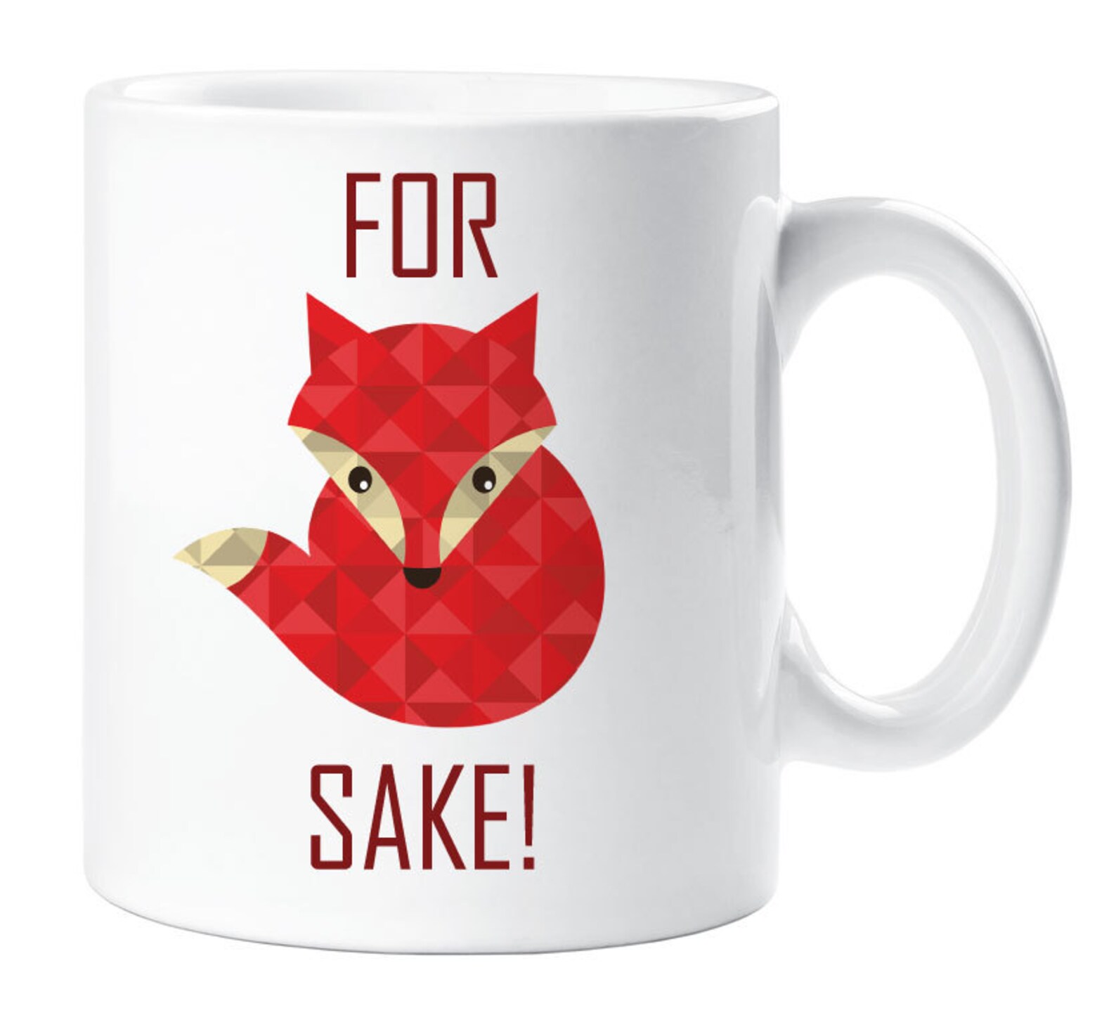 For Fox Sake Mug Ceramic Novelty Present Gift Funny Cup - Etsy