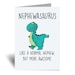 Nephew Card Nephewasaurus Dinosaur Greeting Birthday Card - Etsy