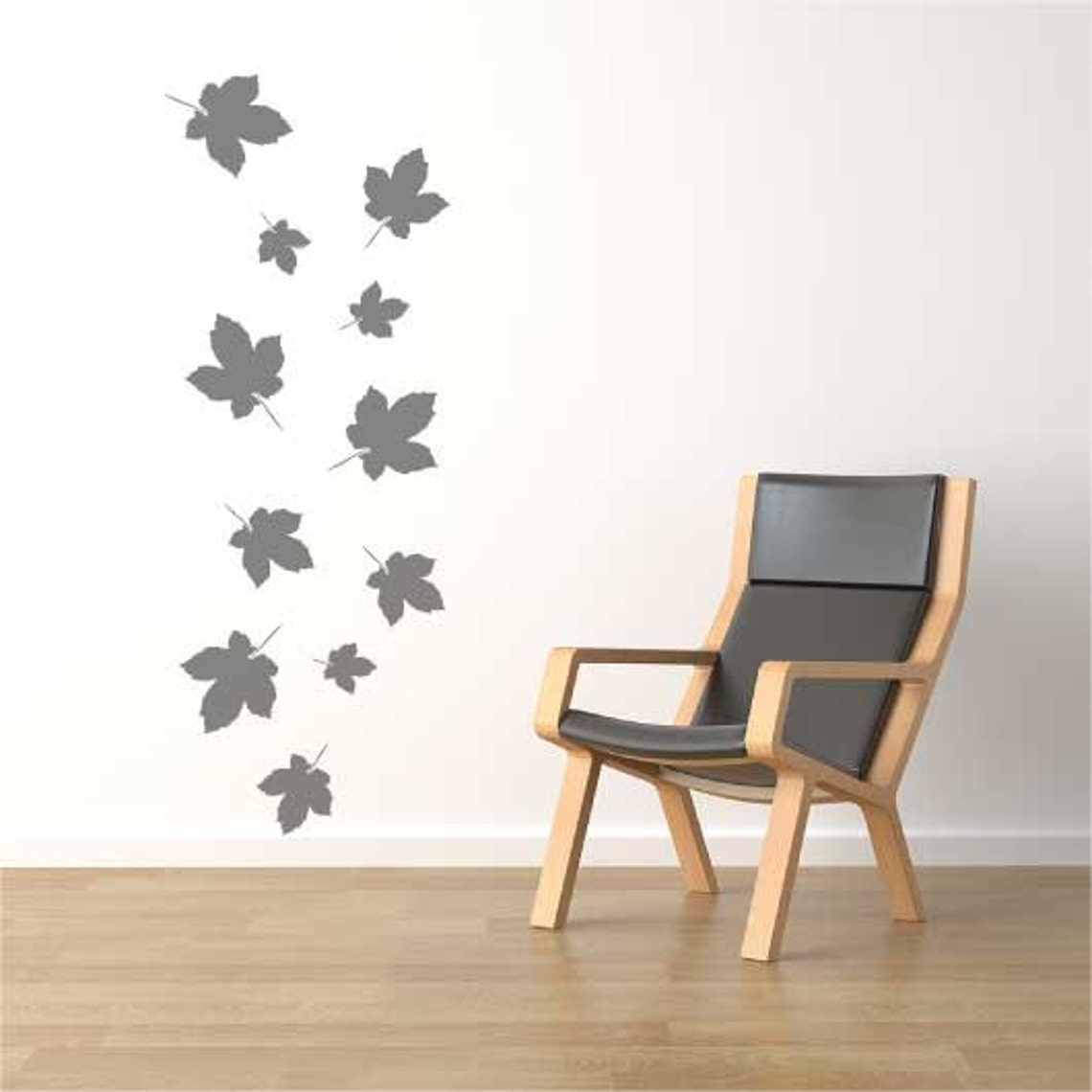 Falling Leaves Wall Decal Sticker Tree Nature Graphic Mural | Etsy