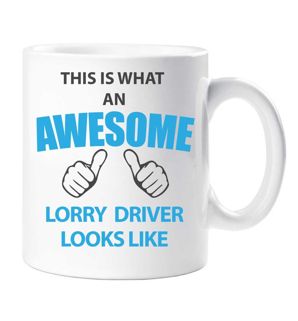Lorry Driver Mug This is What an Awesome Lorry Driver Looks - Etsy