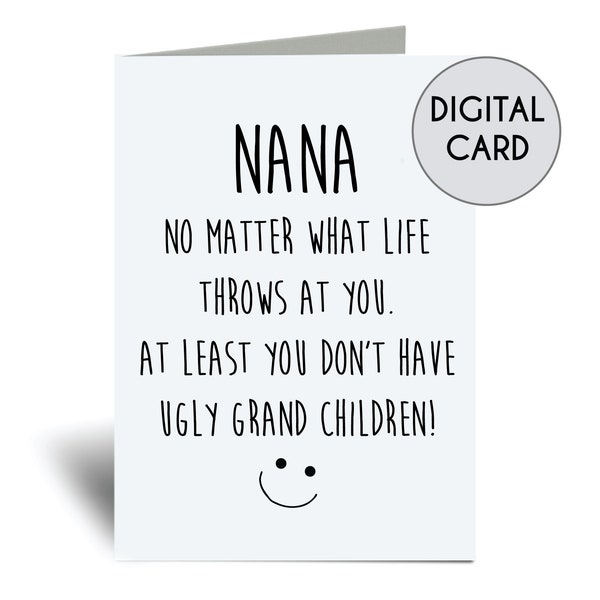Nana Card - Etsy