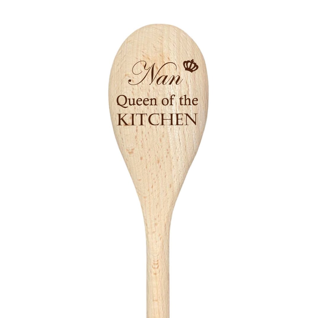 Nan Spoon Queen of the Kitchen Wooden Engraved Novelty Present Gift - Etsy