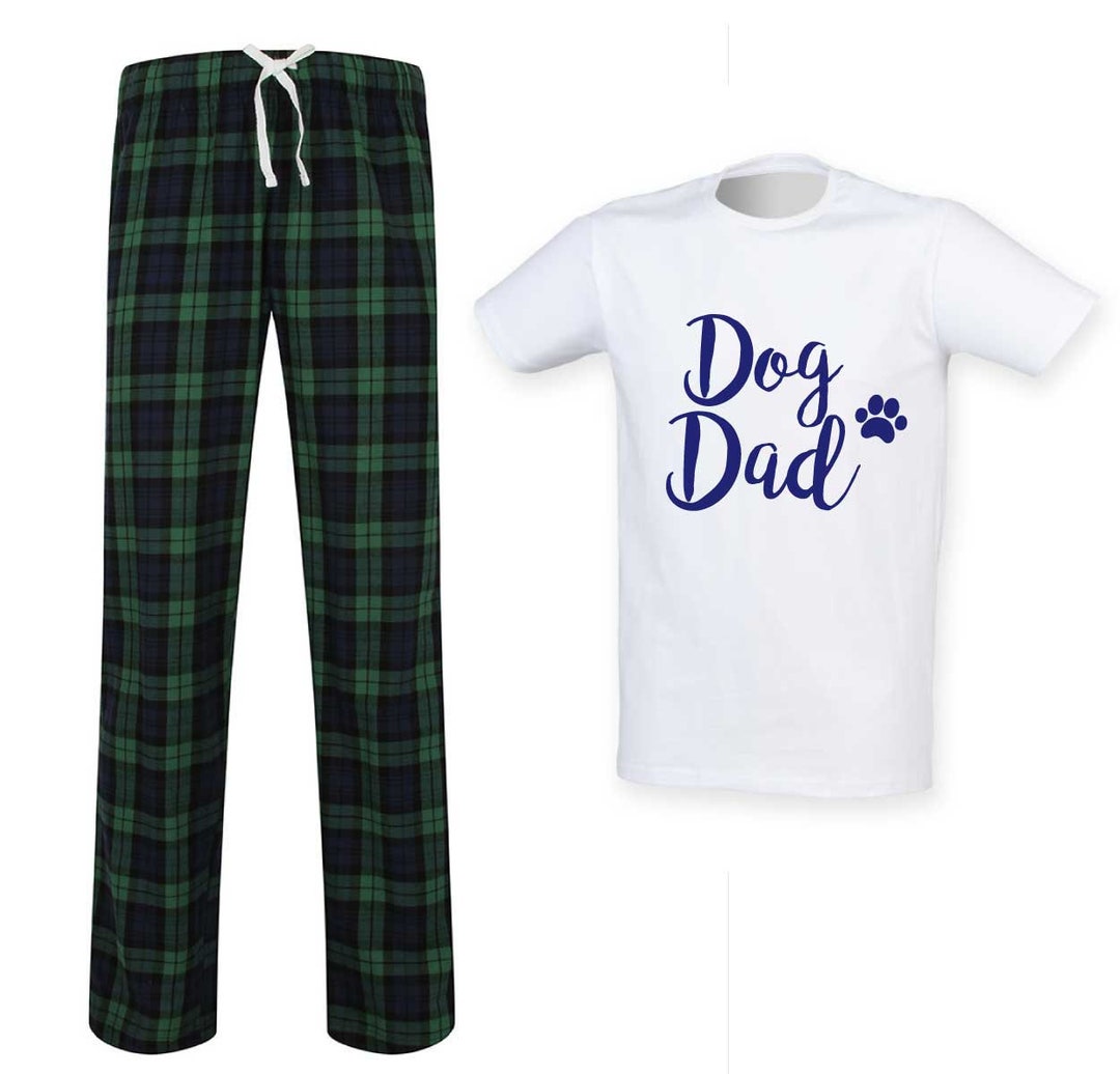 Dog Dad Tartan Pajamas Pet Pj's Pyjamas Fathers Day Tartan - Etsy UK