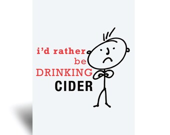 Cider Greeting Card - Etsy