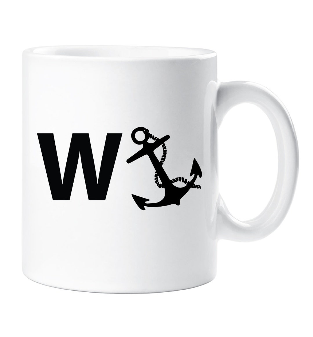 W Anchor Mug Funny Adult Humour Ceramic Novelty Present Gift Cup ...