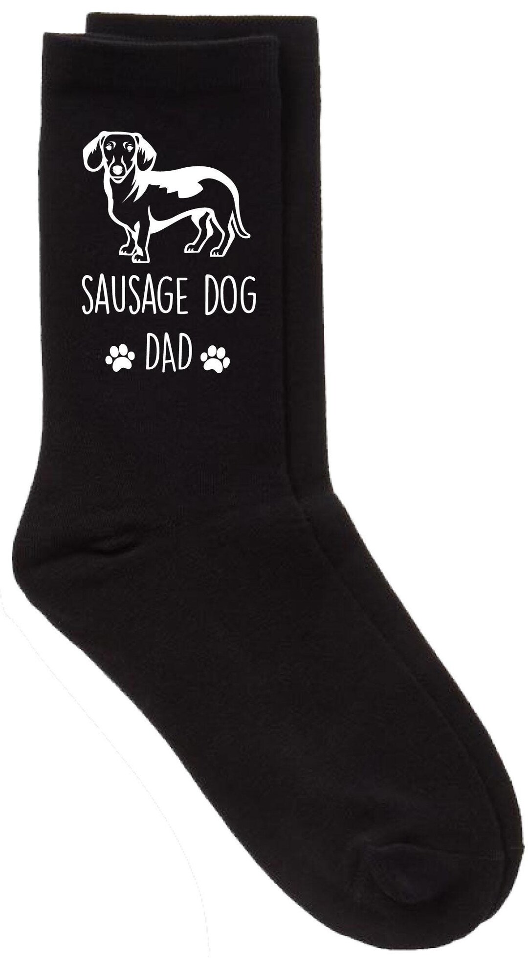 Mens Sausage Dog Black Socks Sausage Dog Dad Socks - Etsy