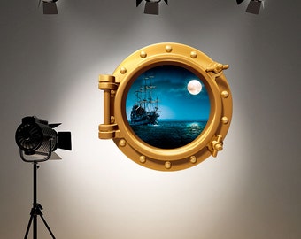 Porthole Wall Decal - Etsy