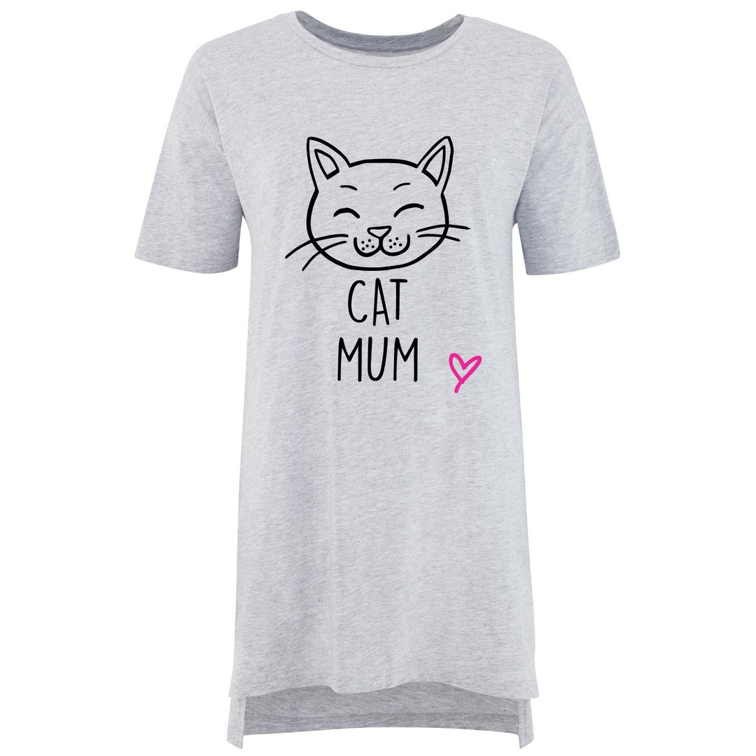 Oversized Cat Mum Nightie Pet Present Mothers Day - Etsy