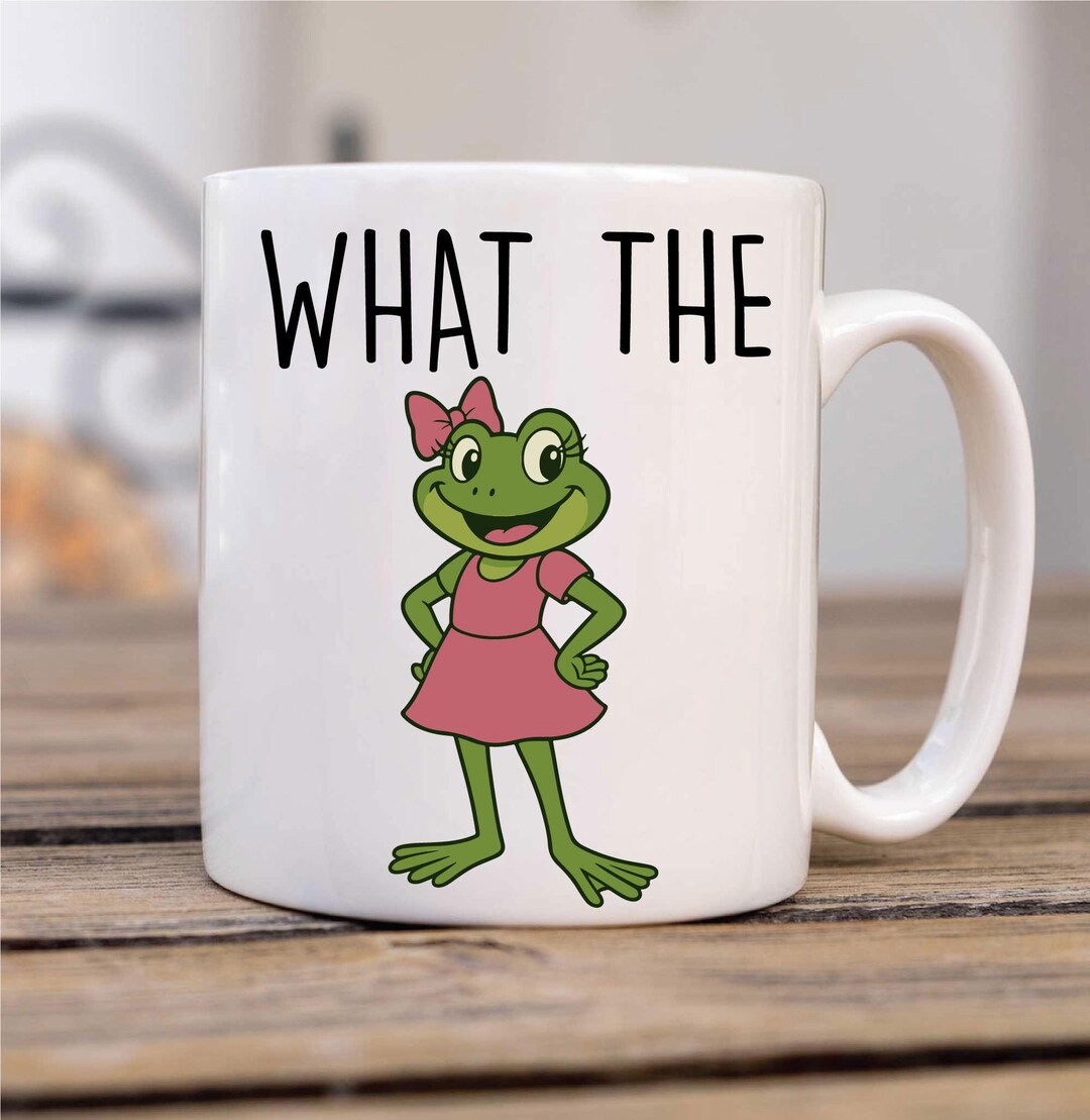 Mug - What the Frog Girl Design Ceramic Novelty Gift, Funny Cup for ...
