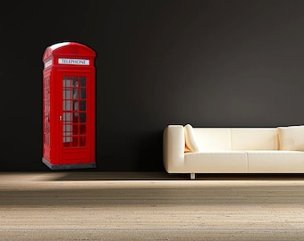 Red Telephone Box | Etsy