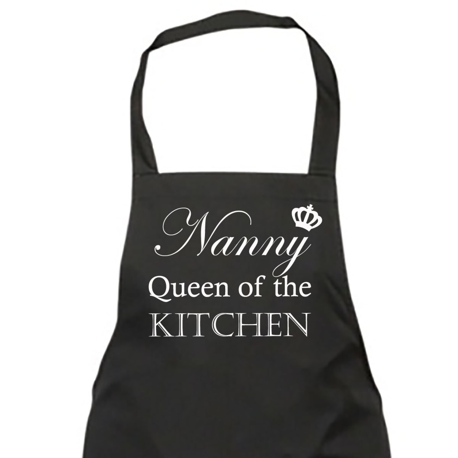 Nanny Apron Nanny Queen of the Kitchen Apron Black Mothers Day Birthday ...