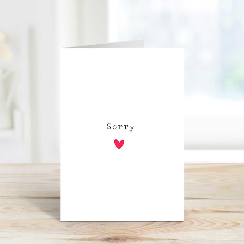 Sorry Card Apology Greeting Card for Friend Family Appreciation Card - Etsy
