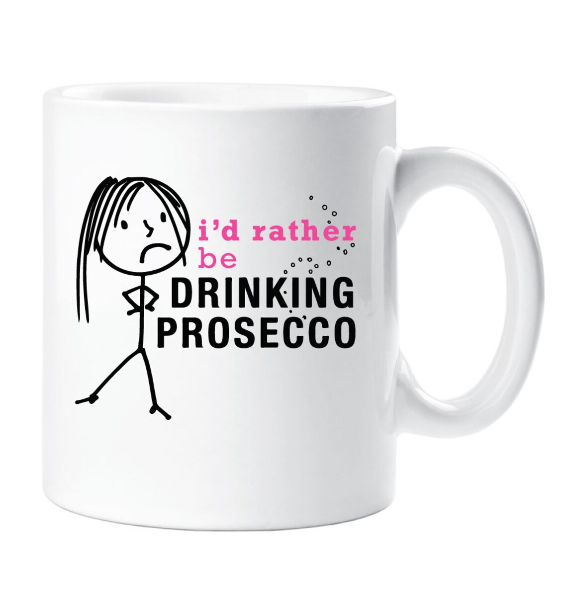 Prosecco Mug - I'd Rather Be Drinking Prosecco Cup, Fun Gift for ...