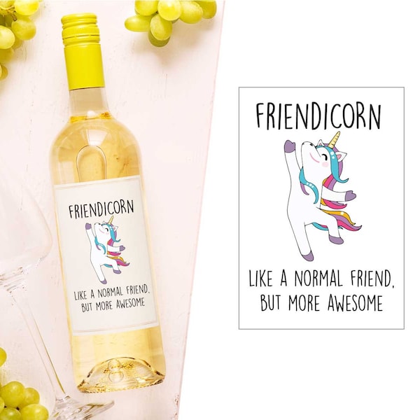 Friend Wine Labels - Etsy