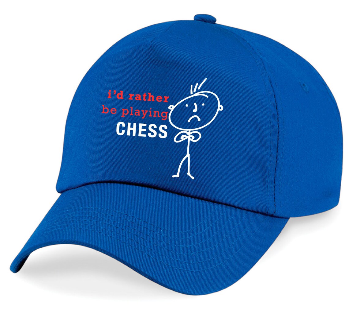 Chess Cap Men's I'd rather Be Playing Chess Baseball | Etsy