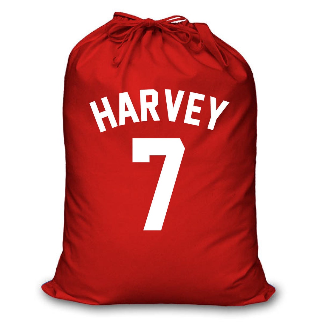 Laundry Bag Personalised Football Shirt Style 100% Cotton Available in ...