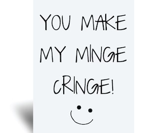 Cringe birthday card - Etsy Nederland