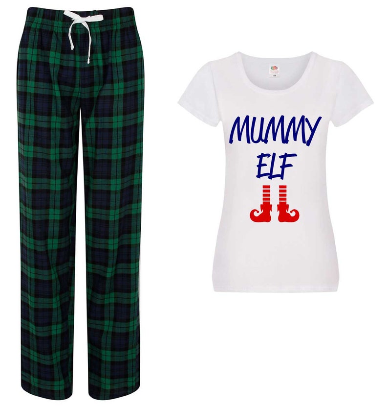 Ladies Christmas Pyjamas Mummy Elf Pj's Pajamas Lounge - Etsy