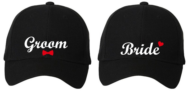 Bride & Groom Couples Caps Funny Black Baseball Cap Present - Etsy