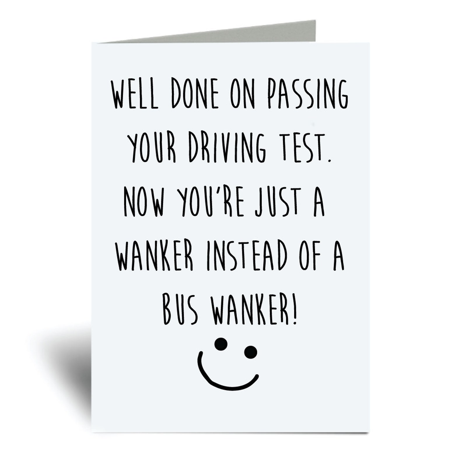 Driving Test Card Well Done N Passing Your Driving Test Now - Etsy