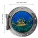 Porthole Turtle Wall Decal Full Colour Turtle Sea Silver Porthole Wall ...