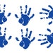 Hand Print Vinyl Stickers Set of 3 Pairs of Handprints for Laptops ...