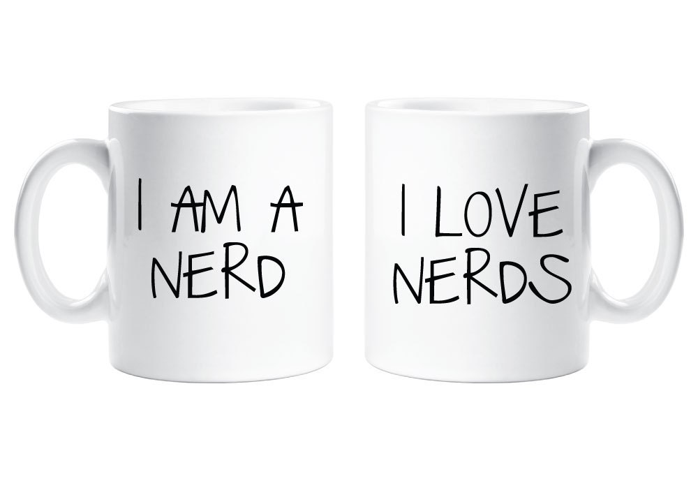 Couples Mugs I Am a Nerd I Love Nerds Mug Set Ceramic Novelty - Etsy