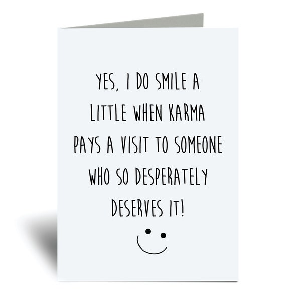 Karma Greeting Card - Etsy
