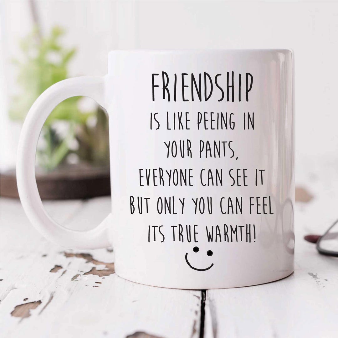 Mug - Friendship Mug is Like Peeing in Your Pants, Unique Gift for ...