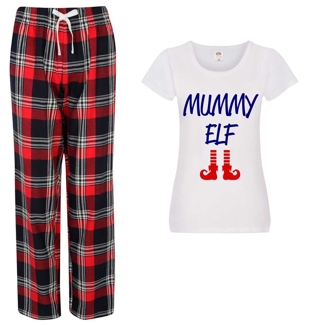 Ladies Christmas Pyjamas Mummy Elf Pj's Pyjamas Long - Etsy