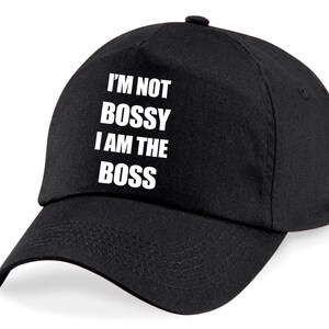 Adults I'm Not Bossy I'm the Boss Cap Mum Dad Present - Etsy