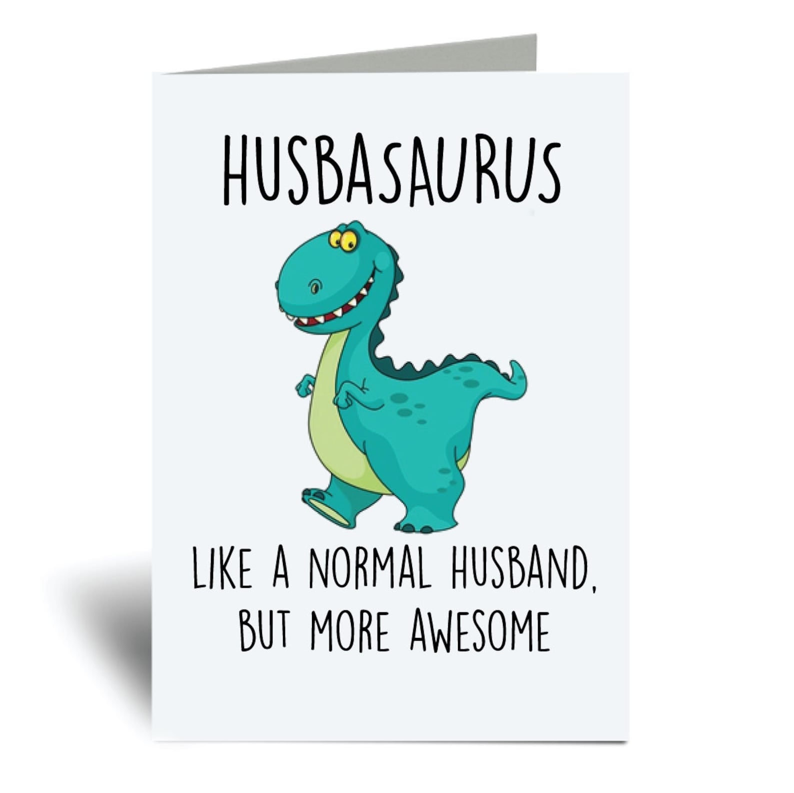 Husband Dinosaur Card Husbasaurus Greeting Birthday Card - Etsy