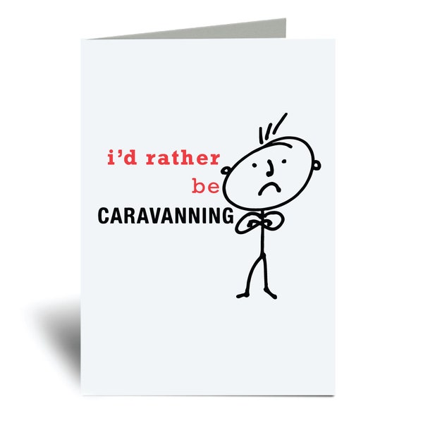 Funny Caravan Birthday Card - Etsy