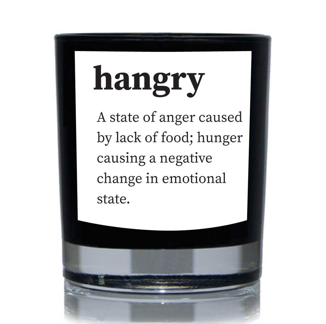Funny Hangry Definition Candle Urban Dictionary Hungry Angry Friend ...