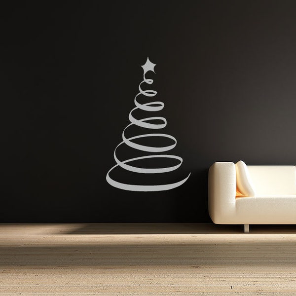 Swirl Tree Decal - Etsy