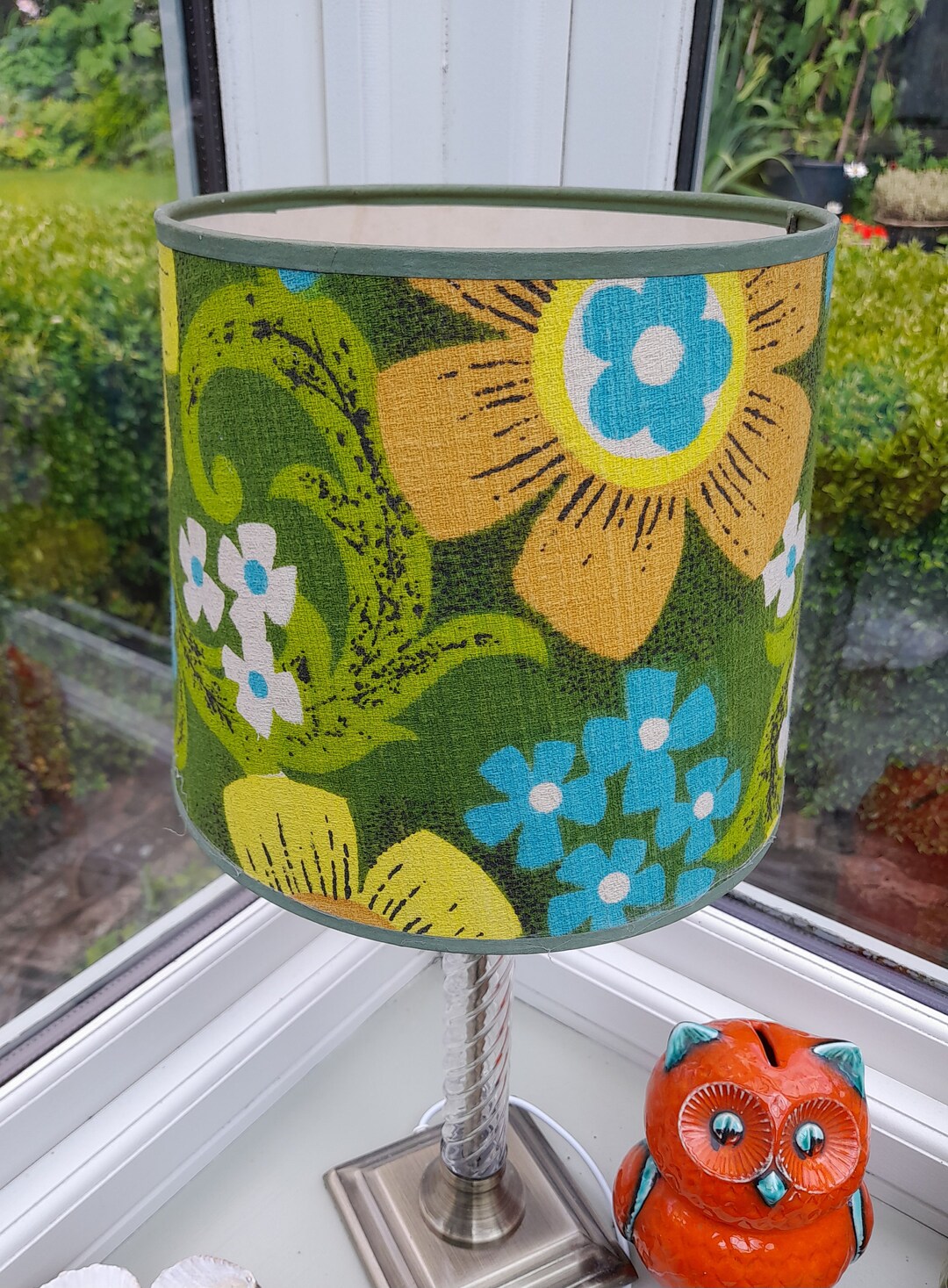 Genuine Mid Century Flower Power Table Lamp Shade - Etsy UK