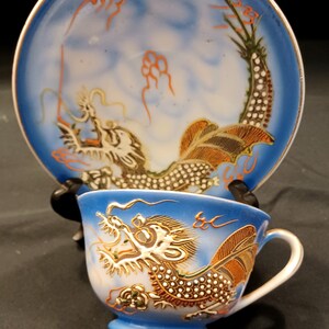 Beautiful 1920's / 1930's Blue Moriage Dragonware Tea Set Made in Japan ...
