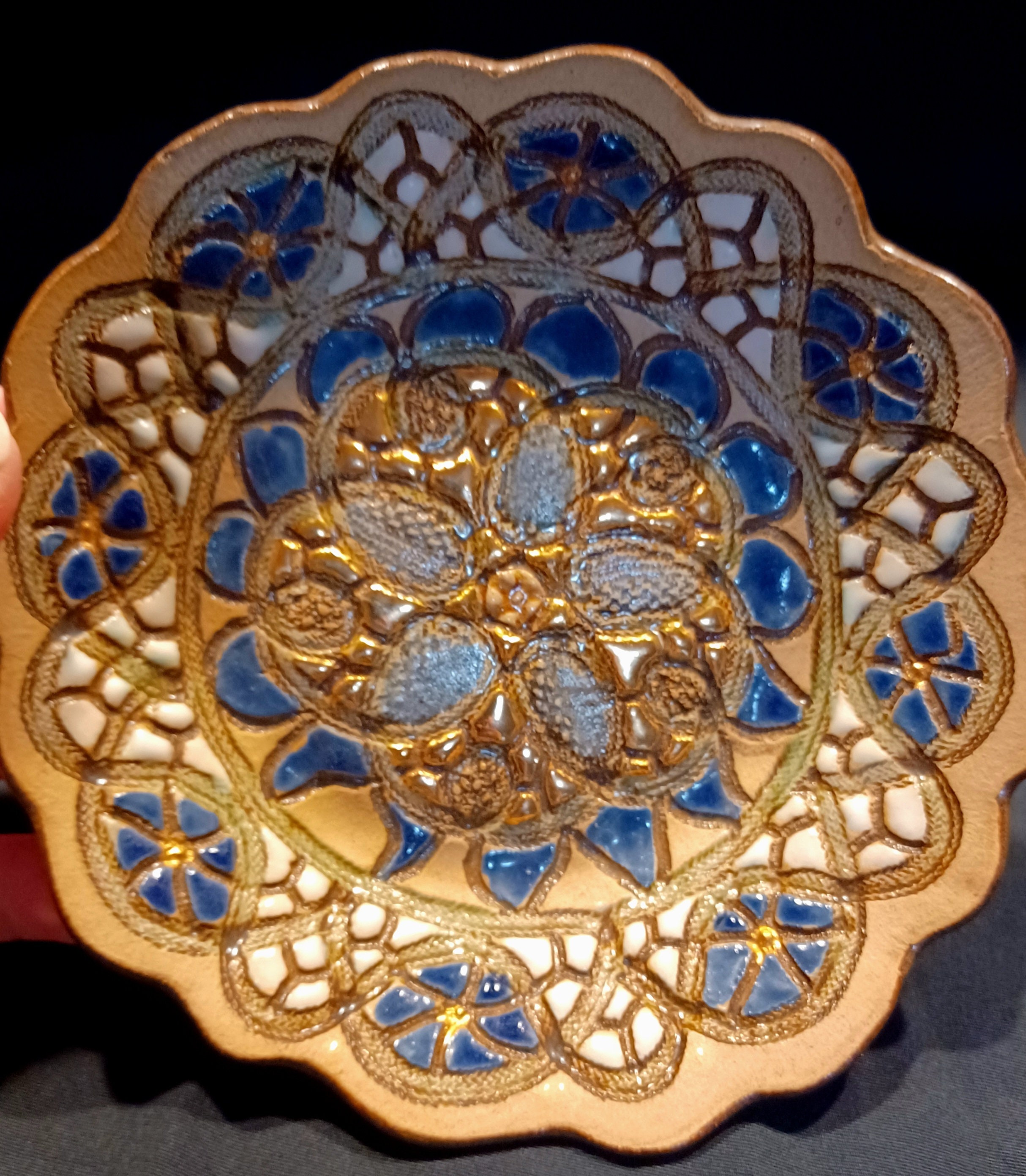 WEDGE POTTERY Brandon FLA. Dish C. 1981 - Etsy