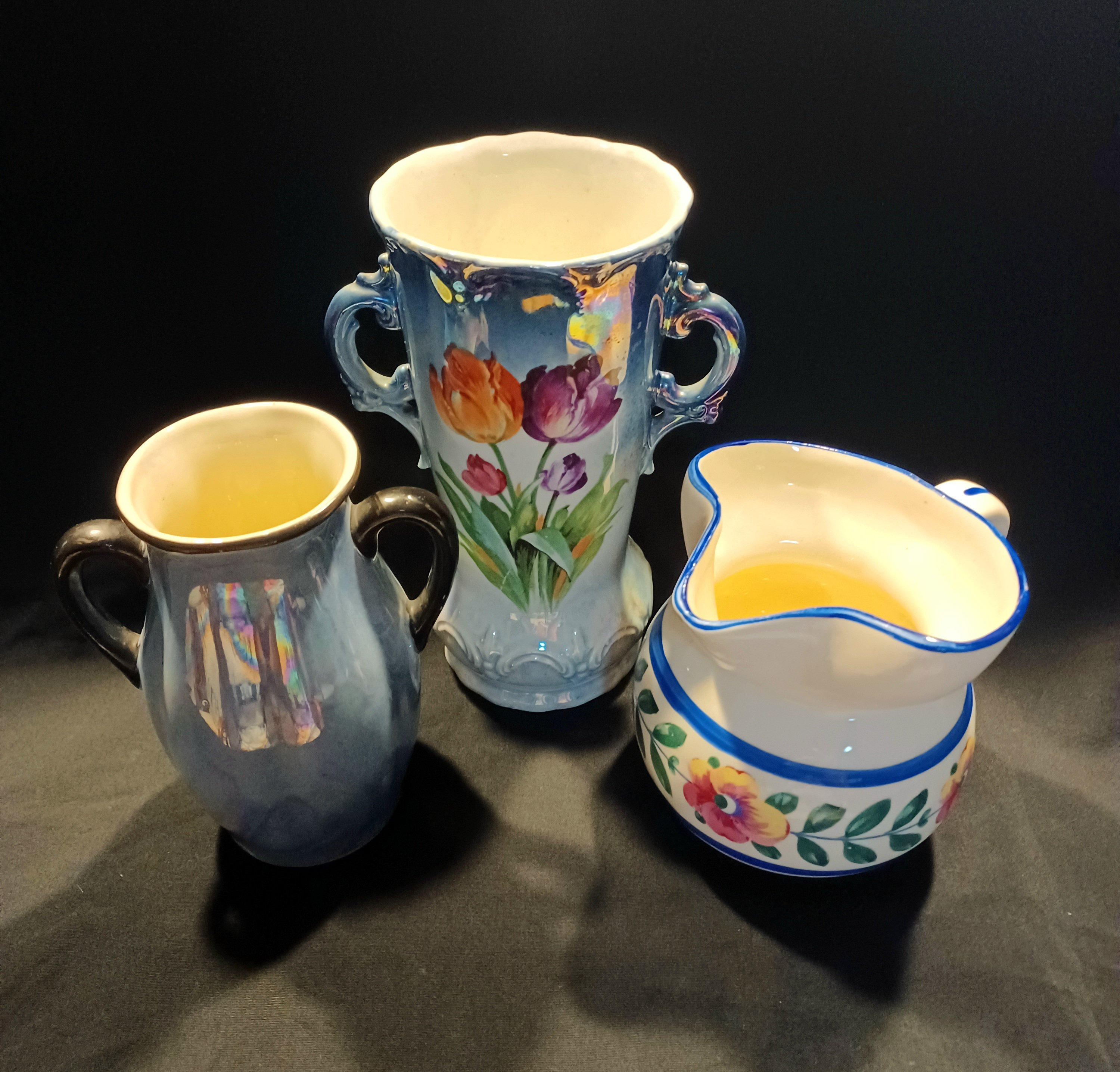 3 CZECHOSLOVAKIA Pieces Vintage 1930's Two Vases & One - Etsy