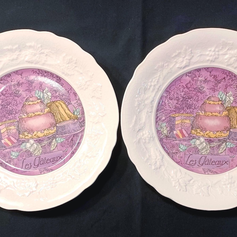 French Antique Plates Gien - Etsy