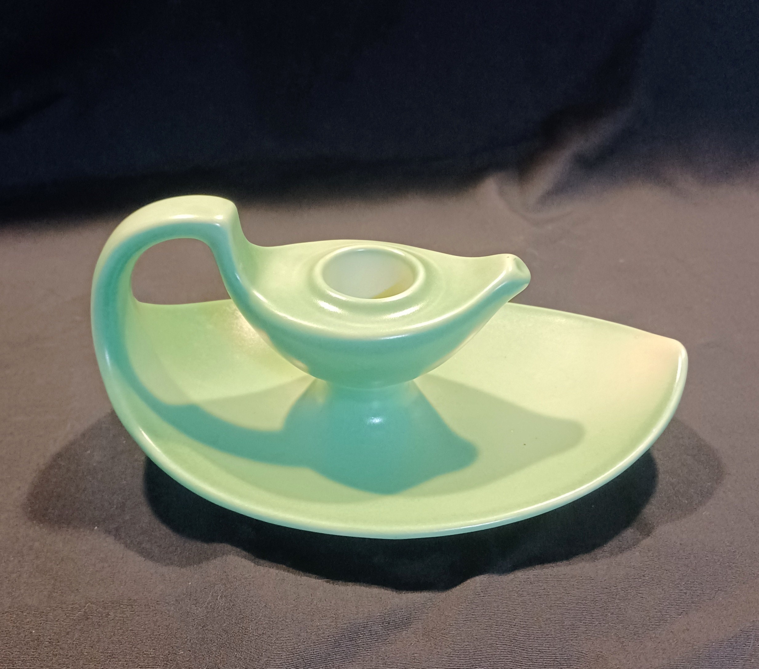Cauldon England Pottery - Vintage Cauldon Aladdin Lamp Candle Holder ...