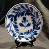 Antique Spinach Leaf Flow Blue Spatter Ware Plate - Circa 1850's - 1860 ...