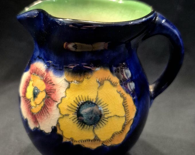 H & K Tunstall Hand Painted Pitcher - Hollinshead and Kirkham Hand ...