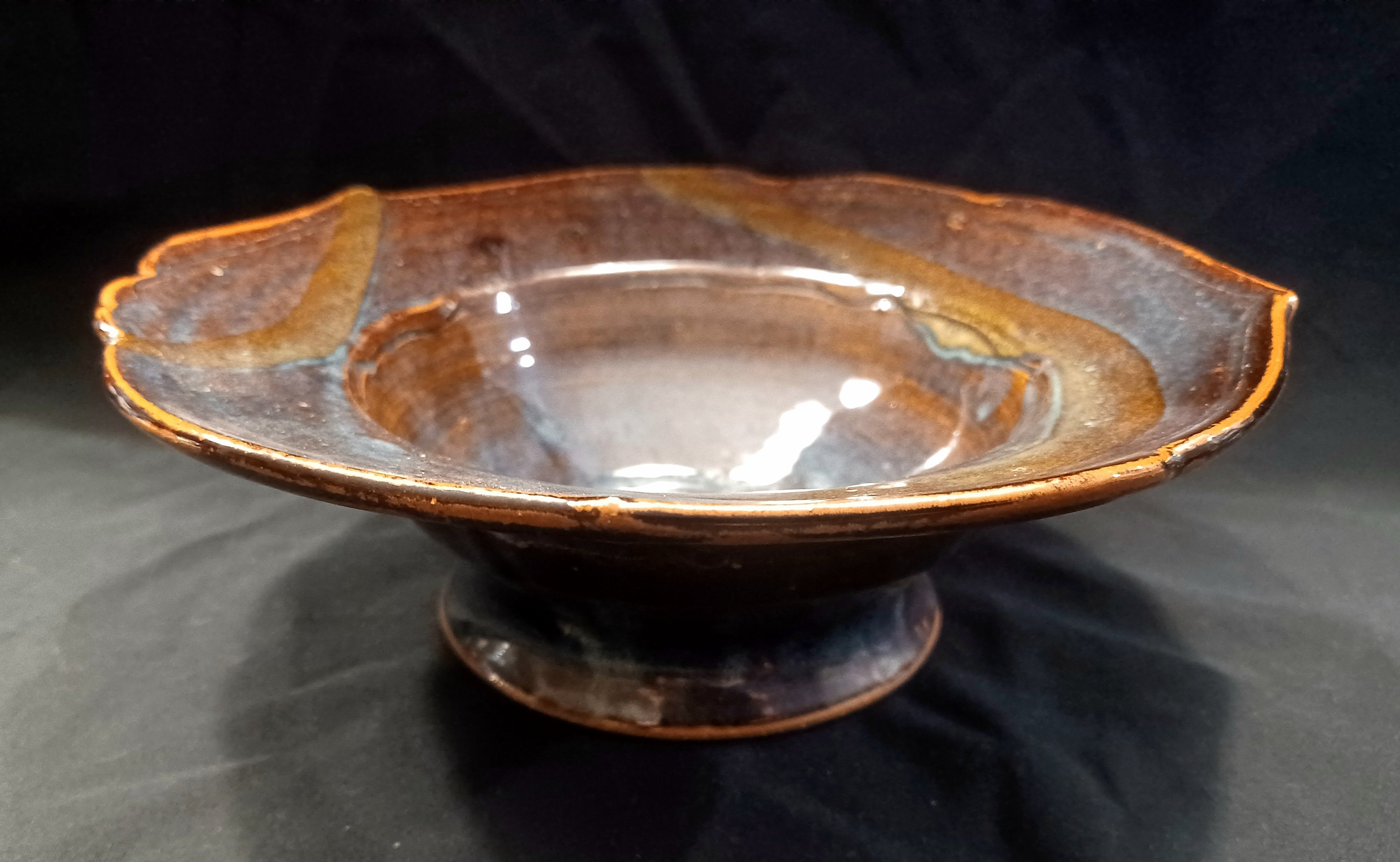 Beautiful Studio Pottery Bowl - Signed Chuck Moore? Pottery Dish ...